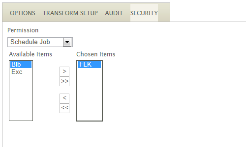 Security tab | IMan User Guide | Realisable