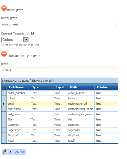 JSON writer | IMan User Guide | Realisable