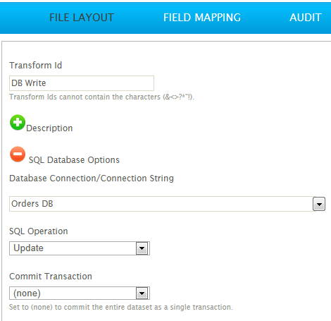 Database writer | IMan User Guide | Realisable