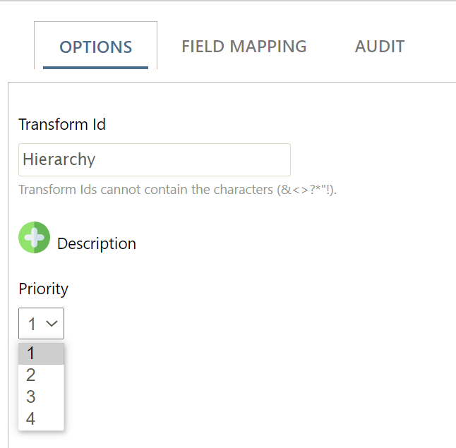 Options tab | IMan User Guide | Realisable