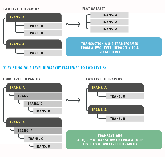 Flatten transform | IMan User Guide | Realisable